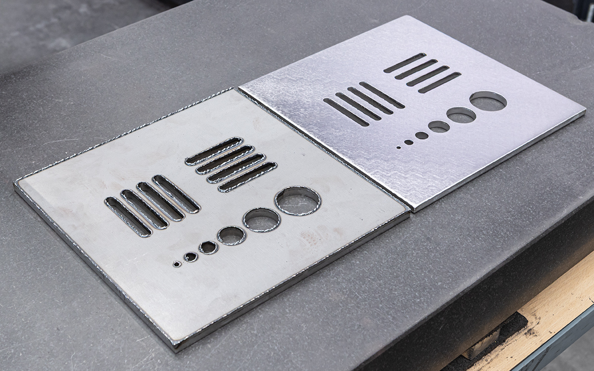 Double-sided deburring & edge rounding | EdgeBreaker® 3000 FIBER | ARKU